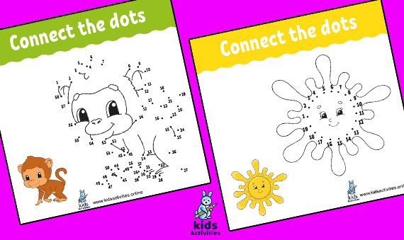 Dot to dot game For Kids !! Free Printables ⋆ Kids Activities