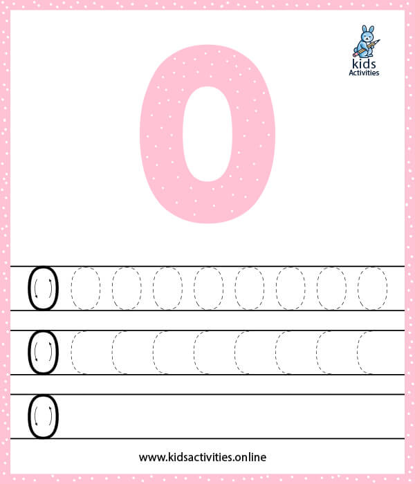 Number Tracing: Kindergarten Math Worksheets Printable ⋆ Kids Activities
