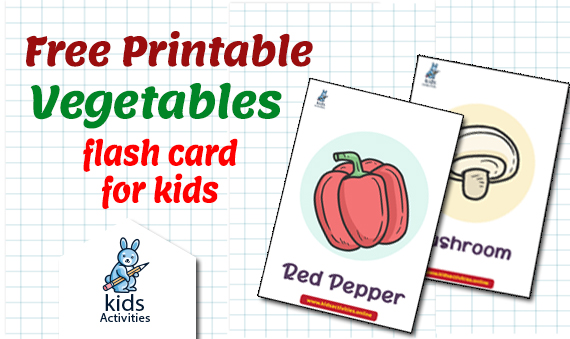 Vegetables Flashcards For Kindergarten - Free Pdf ⋆ Kids Activities