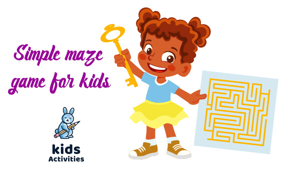 Simple maze game for kids (Free PDF) ⋆ Kids Activities