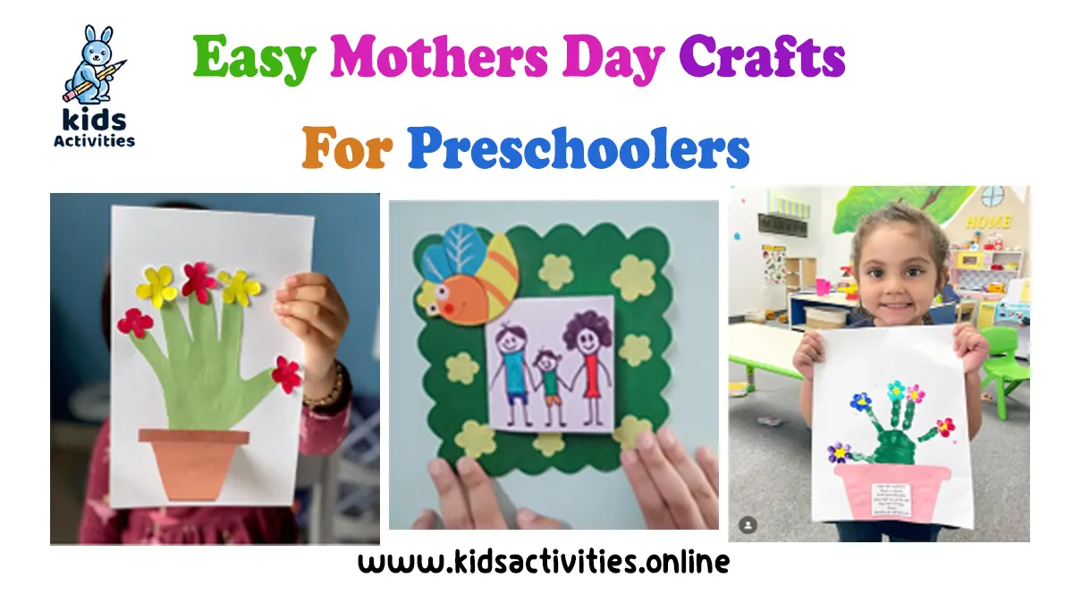 12 Simple Mothers Day Crafts for Preschoolers (3-5 Years) ⋆ Kids Activities