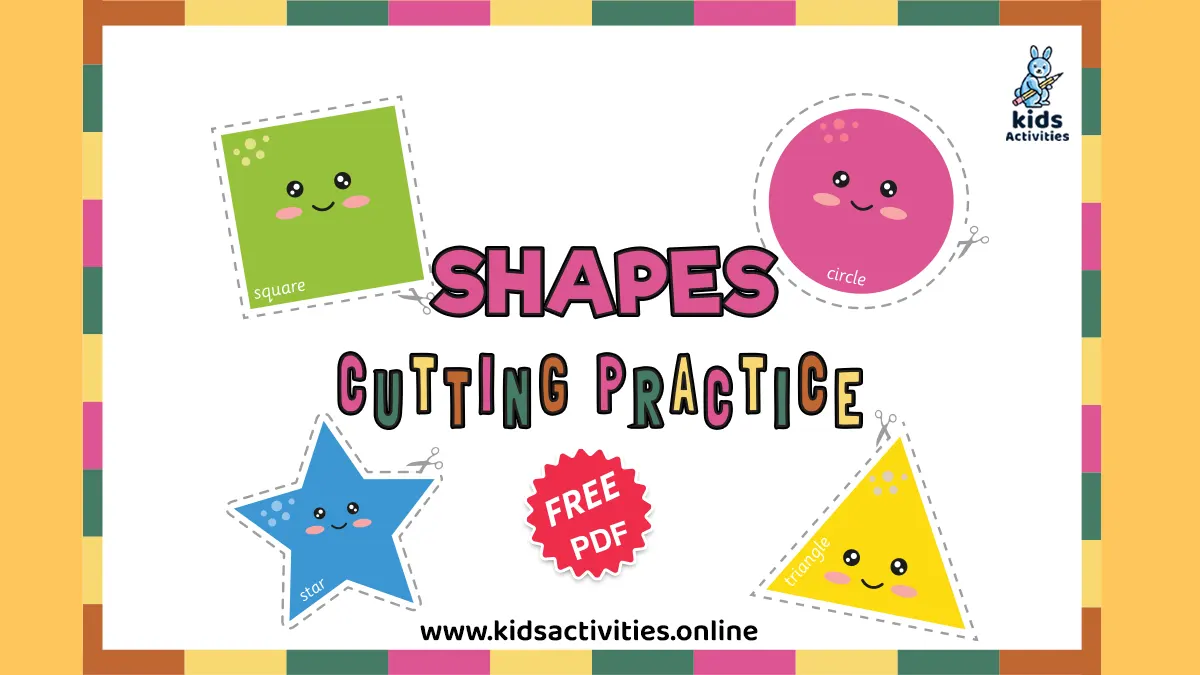 FREE Printable Cutting Shapes Worksheets ⋆ Kids Activities