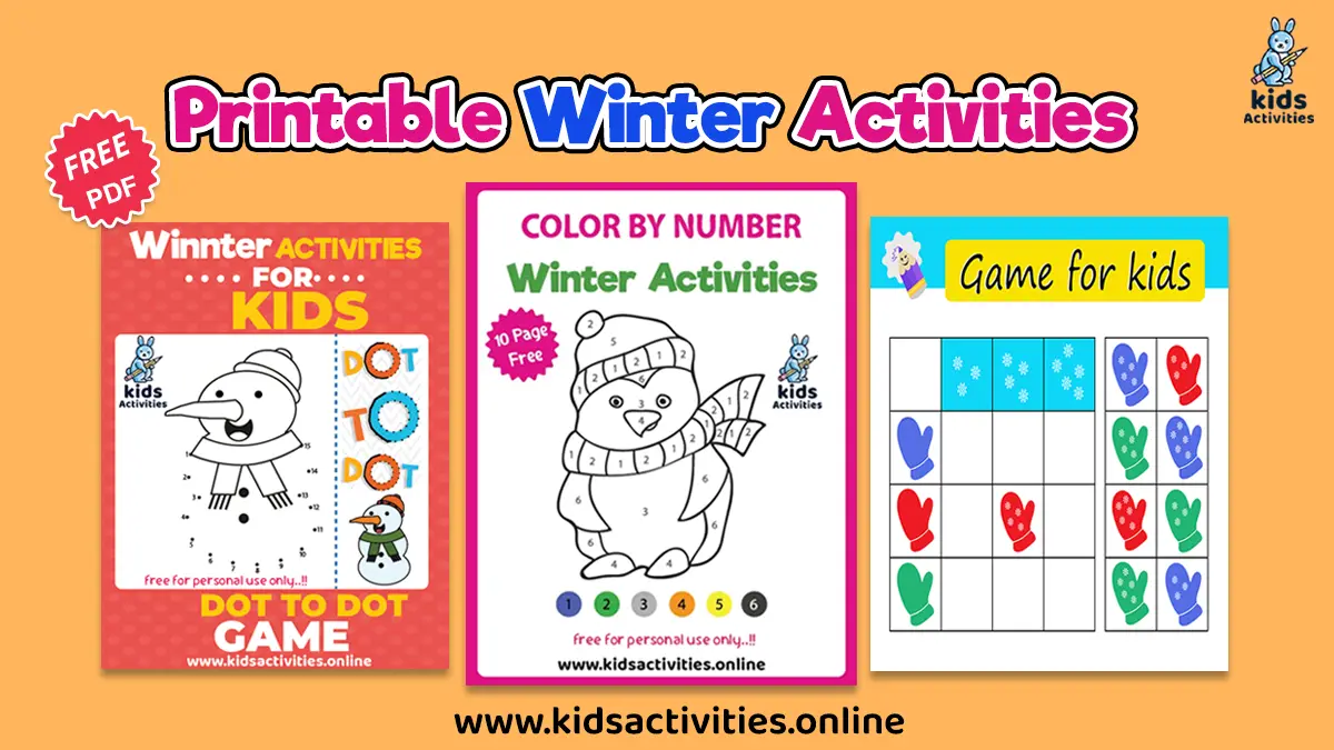 FREE! - Printable Winter Activities for Preschoolers ⋆ Kids Activities