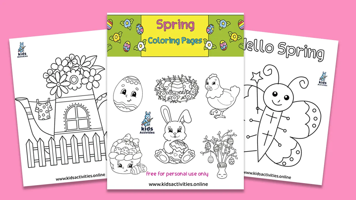 25 Free Spring Coloring Pages for Preschoolers ⋆ Kids Activities