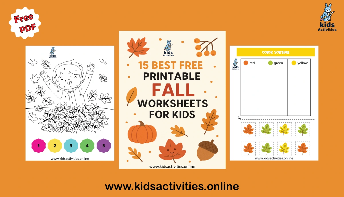 15 Best Free Printable Fall Worksheets for Kids ⋆ Kids Activities